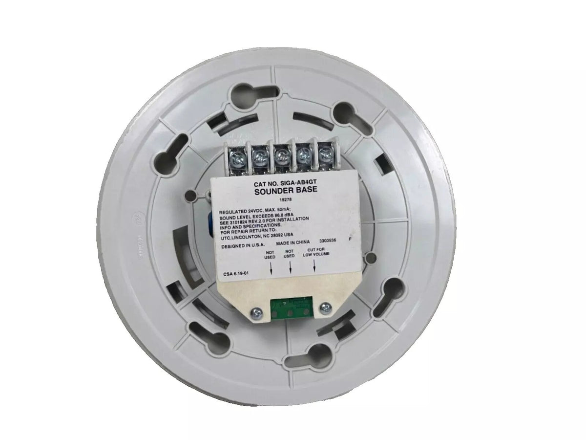Edwards EST SIGA-AB4GT Sounder Base (NEW) – Fire Alarm Depot