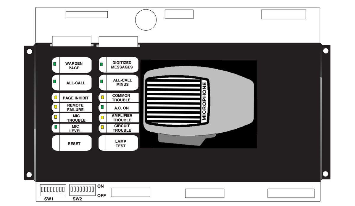 Mircom QMP-5100B Master Paging Module (NEW) – Fire Alarm Depot