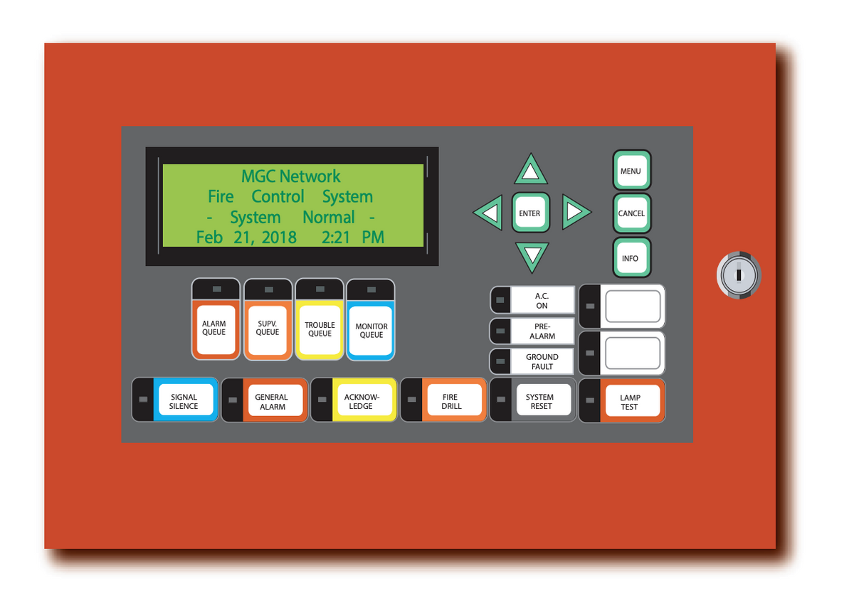 Mircom RAXN-LCD Remote Network Annunciator (NEW) – Fire Alarm Depot