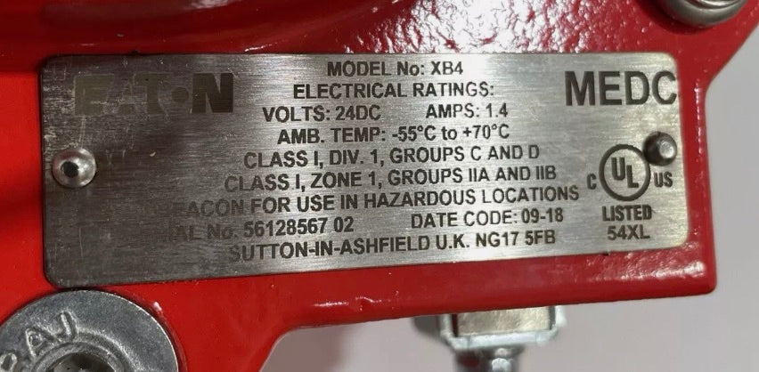 EATON MEDC XB4 EXPLOSION PROOF STROBE (NEW) – Fire Alarm Depot