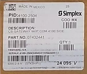Simplex 4100-2504 Connected Services Gateway Card (NEW) – Fire Alarm Depot